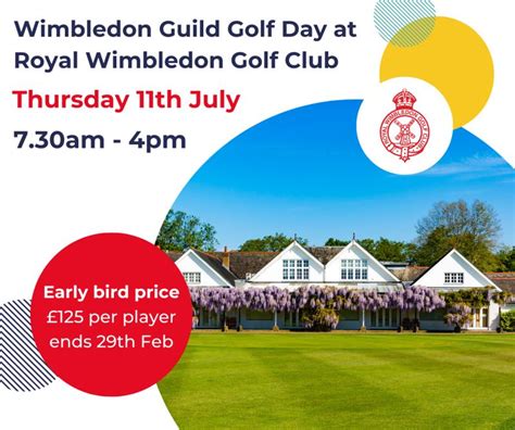 ⛳ Wimbledon Guild Are Delighted To Be The Chosen Charity For This Year