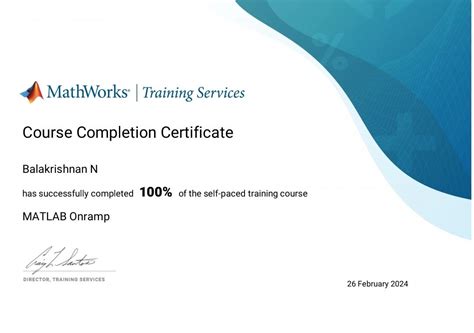 Completed Matlab Onramp Course Balakrishnan N Posted On The Topic Linkedin