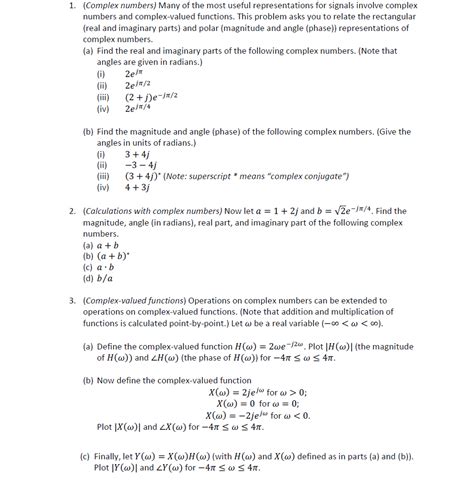 solved complex numbers many of the most useful
