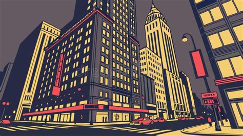 Modern City Buildings Contemporary Urban Architecture Vector Design Generative Ai Stock Vector