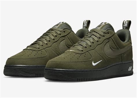 Nike Air Force 1 Low Olive Green Suede Dz45140 300 Release Date Sbd