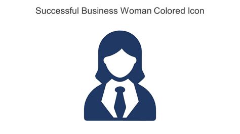 Successful Business Woman Colored Icon In Powerpoint Pptx Png And Editable Eps Format PPT Slide