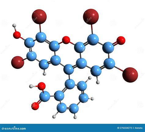 3d Image Of Eosin Skeletal Formula 276334273