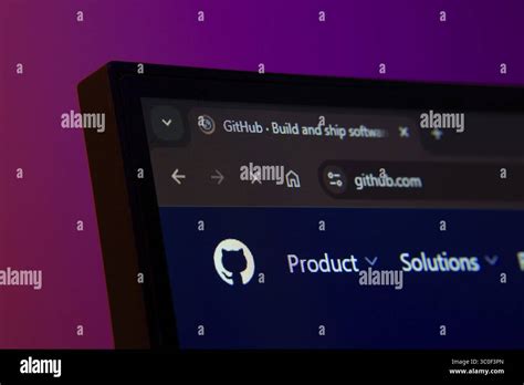 Dhaka Bangladesh 02 June 2025 Close Up Of A Computer Screen Displaying The Github Web