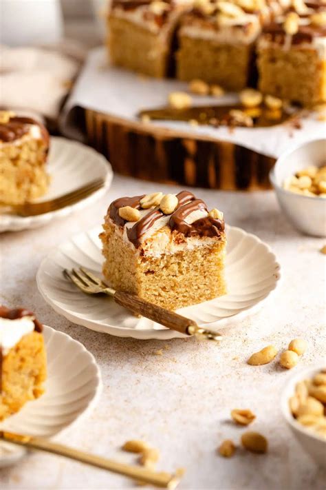 Vegan Peanut Butter Cake Easy Single Layer The Chestnut Bakery