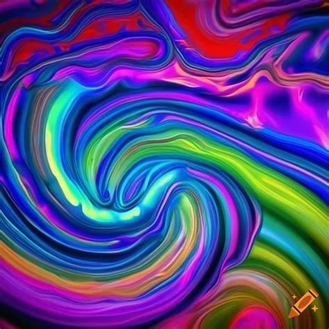 Psychedelic Triipy Wavy Background Flowing Colorful On Craiyon