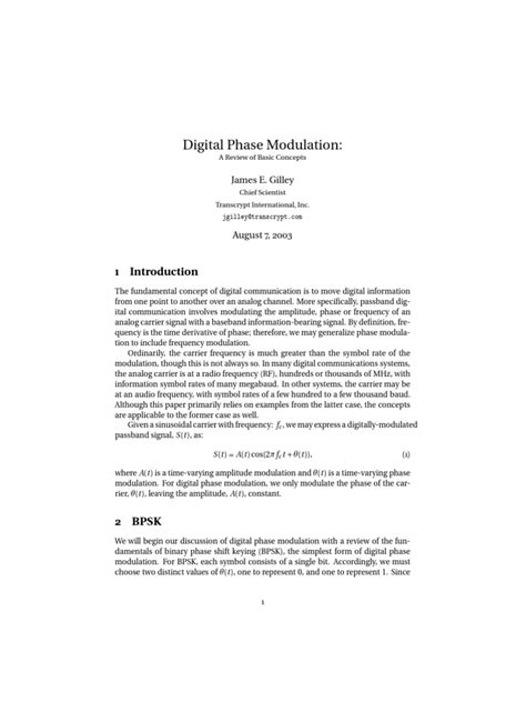 Pdf Digital Phase Modulation Dokumen Tips