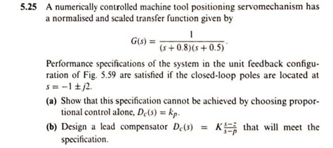 solved 25 a numerically controlled machine tool positioning