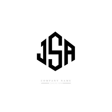 Jsa Letter Logo Design With Polygon Shape Jsa Polygon And Cube Shape Logo Design Jsa Hexagon