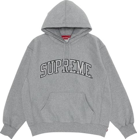 Buy Supreme Glitter Arc Hooded Sweatshirt Grey Ss23sw6 Grey Goat
