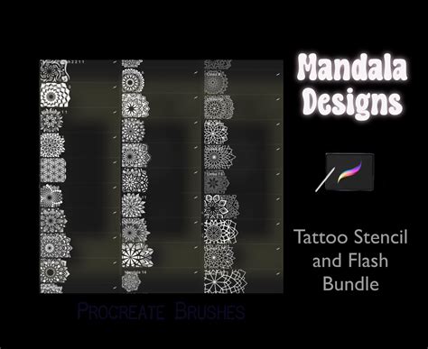 Sacred Geometry Procreate 160 Geometric Tattoo Templates Procreate