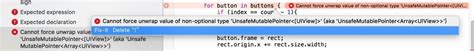 基本解决 Swift的for循环中出错Value of type UnsafeMutablePointer aka
