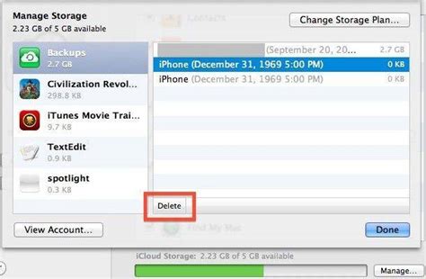How To Delete Old Icloud Backup From Computer And Ios Devices