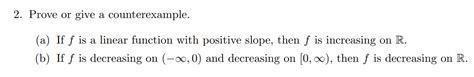 Solved Prove Or Give A Counterexample A If F Is A Chegg