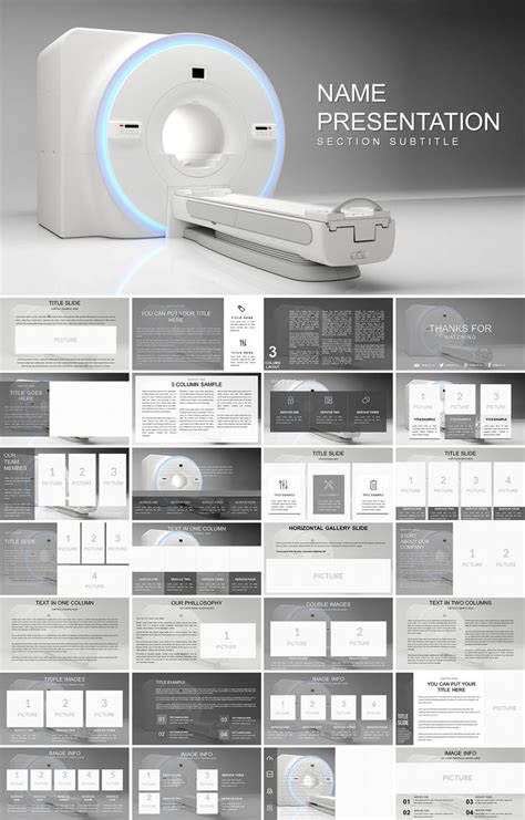 Mri Scan Technologist Powerpoint Template Powerpoint Templates Powerpoint Mri Scan