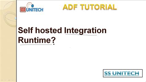 Setting Up Self Hosted Integration Runtime In Azure Data Factory Adf