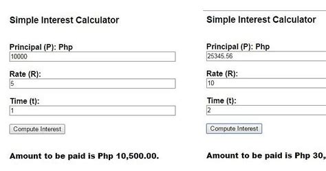 Free Programming Source Codes And Computer Programming Tutorials Simple Interest Rate