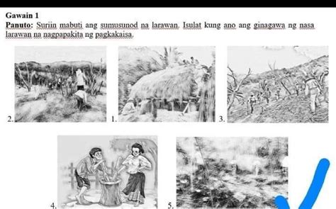 Larawan Na Nagpapakita Ng Pagtutulungan Ng Mga Tao Sa Komunidad