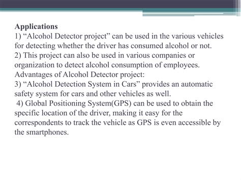 Alcohol Detection System Using Gsm Technology Pptx Technology