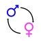 Symbol Of Changing Gender From Male To Female And From Female To Male A Sign Of Sex