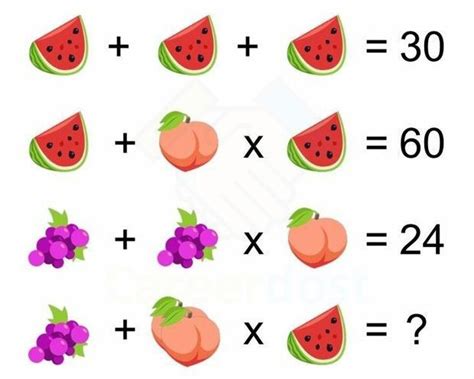 Froot Games Brain 🧠 Booster Math Tricks Fruits Puzzle 🧩 Maths Puzzles