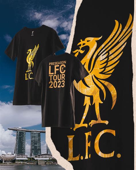 Lfc Adult 2023 24 Pre Season Black Liverbird Tee Weston Corporation