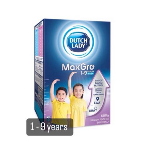 Dutch Lady Max Gro 1 9 Years 600g 03 26 Shopee Malaysia