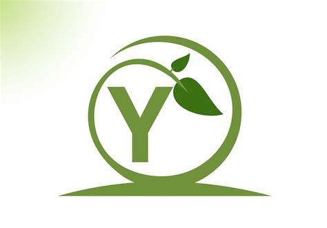 Premium Vector Letter Y Leaf Logo Design Vector Letter Template With