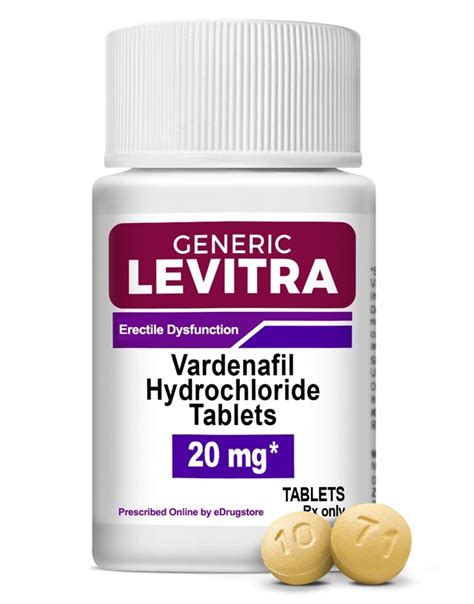 Buy Vardenafil Generic Levitra 20mg Online Ed Medication Prescribed By