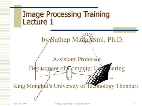 ppt image processing training lecture 1 powerpoint presentation free