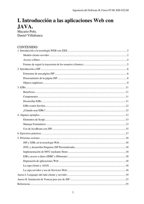 Pdf De Programación Introducción A Las Aplicaciones Web Con Java