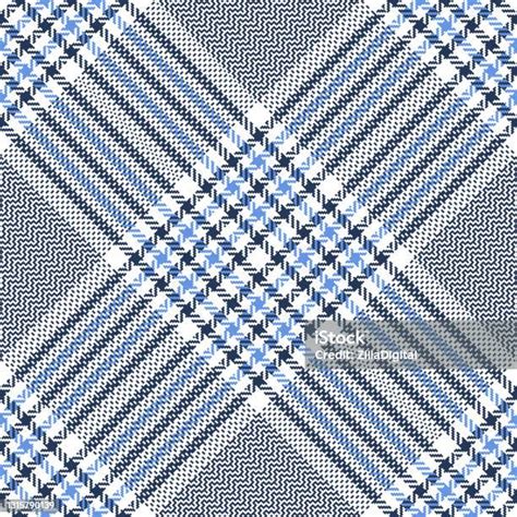 파란색과 흰색의 글렌 체크 패턴 봄 가을 겨울 드레스 코트 재킷 스커트 담요 다른 현대 캐주얼 패션 패브릭 디자인을위한 매끄러운 추상 트위드 타탄 격자 무늬 그래픽 0명에