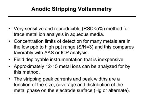 Anodic Stripping Voltammetryprinciples Pdf