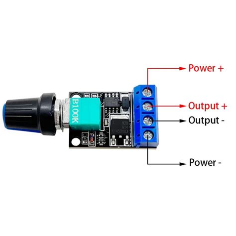 Controlador Pwm 10a Velocidad Del Motor Dc 5v 9v 12v Controlador Pwm 10a Velocidad Del Motor Dc 5v 9v 12v