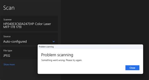 Scanning From Windows Scan Does Not Work And Scanning To Wsd Hp Support Community 9448581