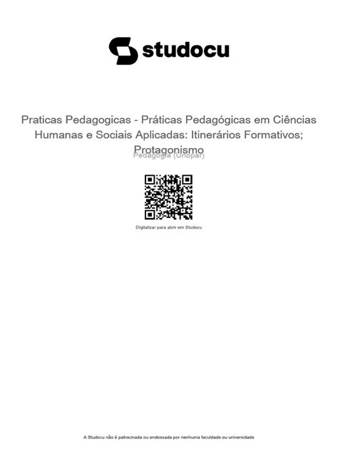Praticas Pedagogicas Praticas Pedagogicas Em Ciencias Humanas E Sociais