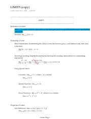 Understanding Limits In Calculus Explained With Examples Course Hero