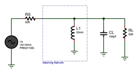 impedance matching with parasitic capacitor at the load ee diary