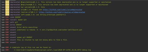 Windows下npm报错 · Issue 3424 · Panjiachenvue Element Admin · Github