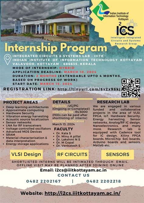 Internship Vlsidesign Integratedcircuits Research Fpgadesign