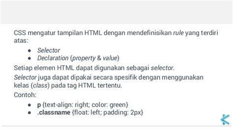Pemrograman Web Pengenalan Css