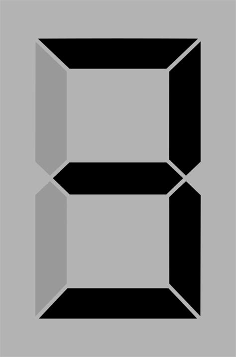 Seven Segment Display Gray 3 Openclipart