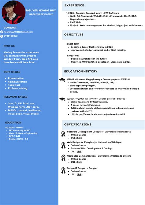 nguyen hoang huy backend dev online course url link software development lifecycle