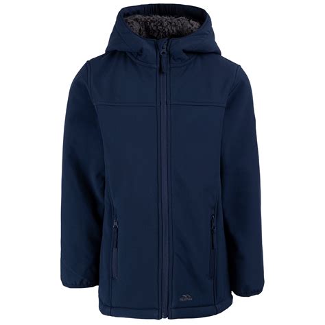 Kristen Girls Softshell Rain Jacket In Navy Trespass Ireland