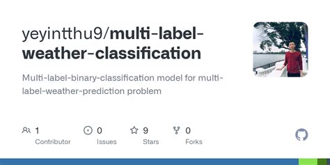 Github Yeyintthu9multi Label Weather Classification Multi Label Binary Classification Model