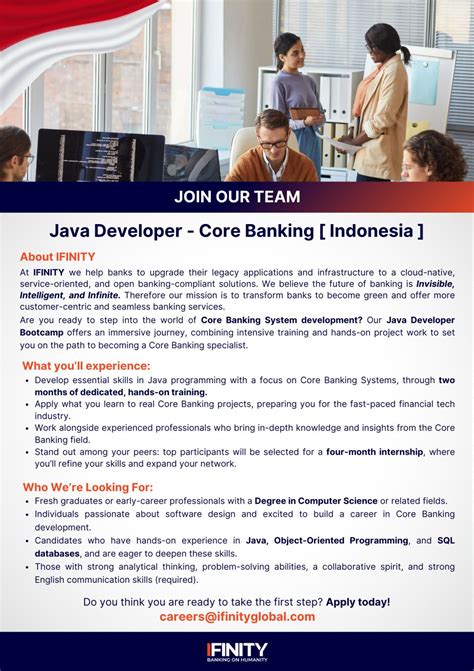 javadeveloper hiring indonesia ifinity global
