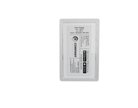 Nfc Temperature Data Logger Sensolabo® Single Use 100 Days