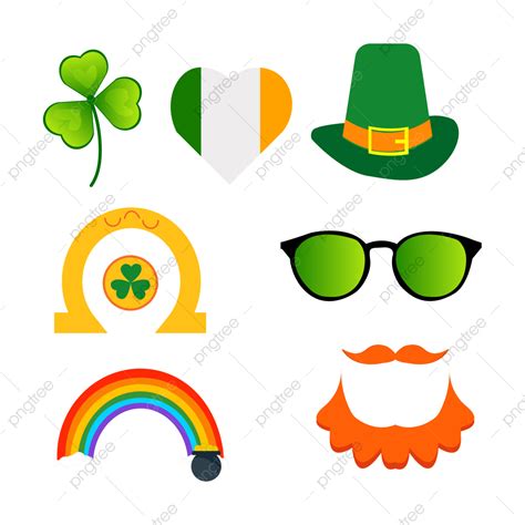 성 패트릭 데이 스티커 세트 Png 이미지 성 패트릭의 날 스티커 아일랜드 행운의 날 세인트 패트릭 요소 Png 일러스트 및 벡터 에 대한 무료 다운로드 Pngtree