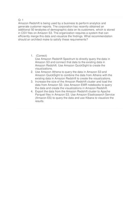 AWS Certified Solutions Architect Associate Practice Test Exams Computer Science Docsity