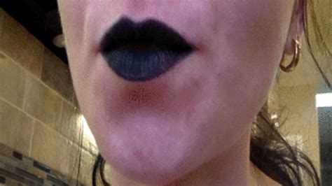 White Fangs In Black Lipstick Sharp Fangs Miss Love Miss Love